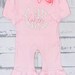 Baby Girl Monogram Ruffle Romper/personalized Ruffle Romper/infant Girl ...