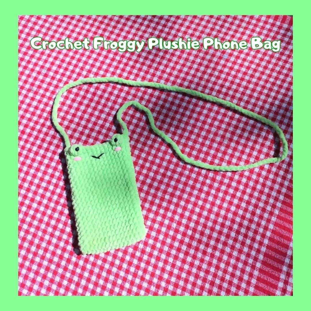 Crochet Froggy Phone Bag - Etsy