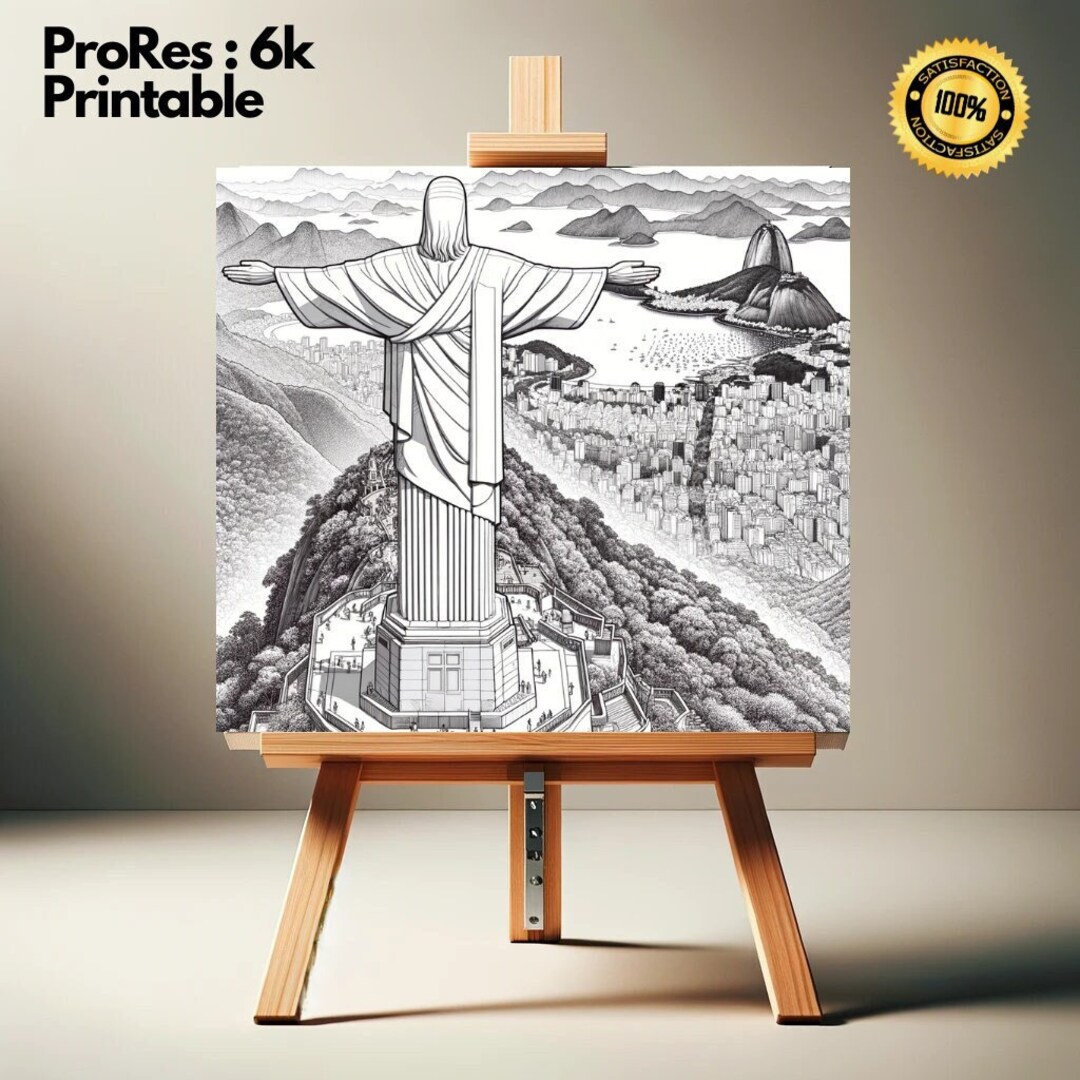 Christ the Redeemer Rio De Janeiro Brazil Printable Digital Art Ultrahd ...