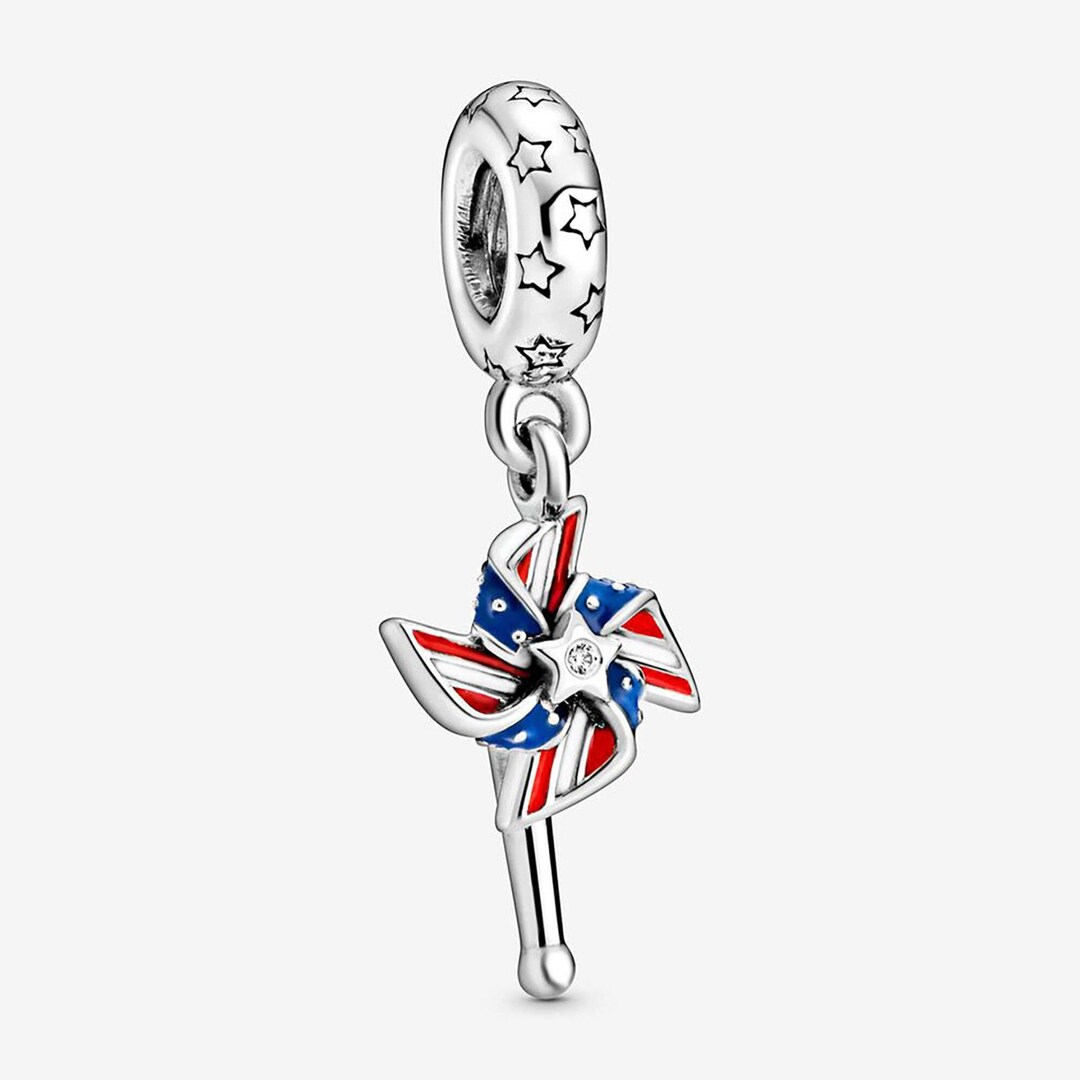 American Pinwheel Dangle Charm - Etsy