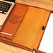 Personalized Leather Portfolio With Zipper, Refillable Portfolio ...