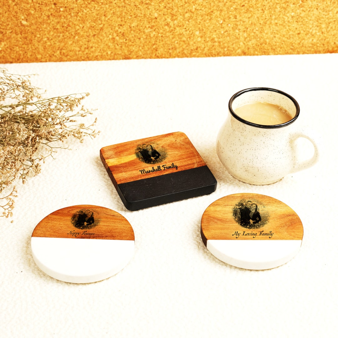 Custom Family Coasters, Picture Coaster, Housewarming Gift, Family Gift ...