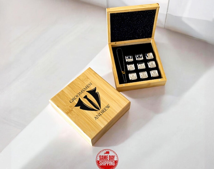 Company Logo Whiskey Stone, Custom Whiskey Stone Set, Whiskey Cooling ...