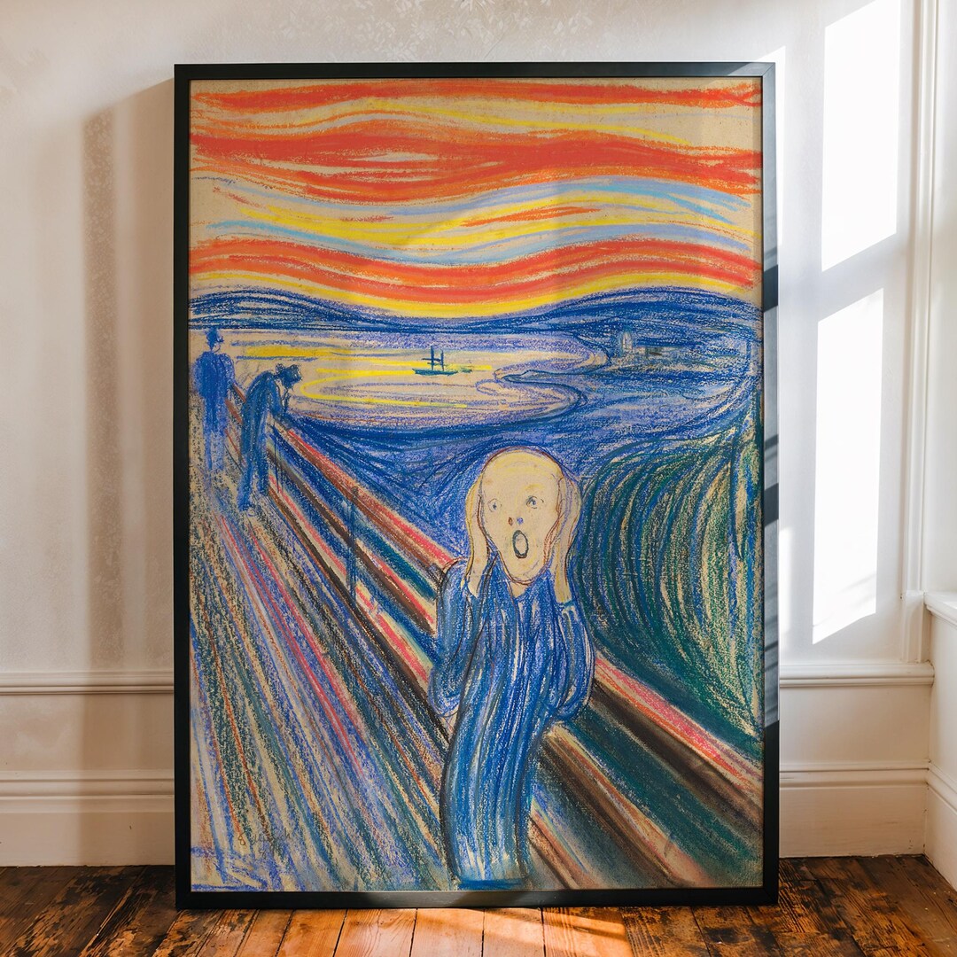 The Scream Art Print, Edvard Munch Art, Home Decor, the Scream Wall Art ...