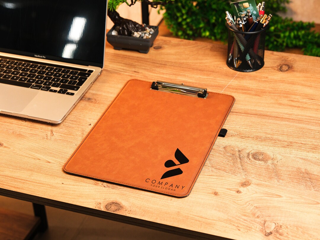 Company Logo Clipboard, Leather Clipboard, Office Clipboard, Business ...