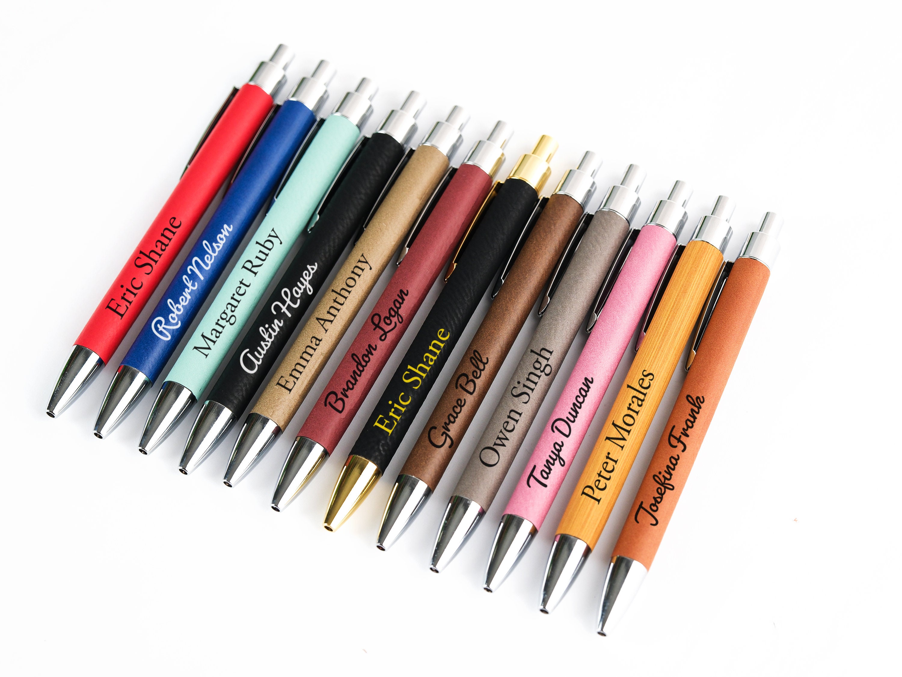 Custom Company Logo Leather Pen, Personalized Leather Pen, Custom ...