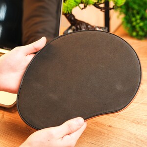 Custom Company Logo Mousepad, Leather Mousepad, Mousepad With Wrist ...
