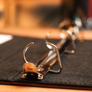 Custom Company Logo Binder, Personalized Binder, Leather Binder, 3-ring ...