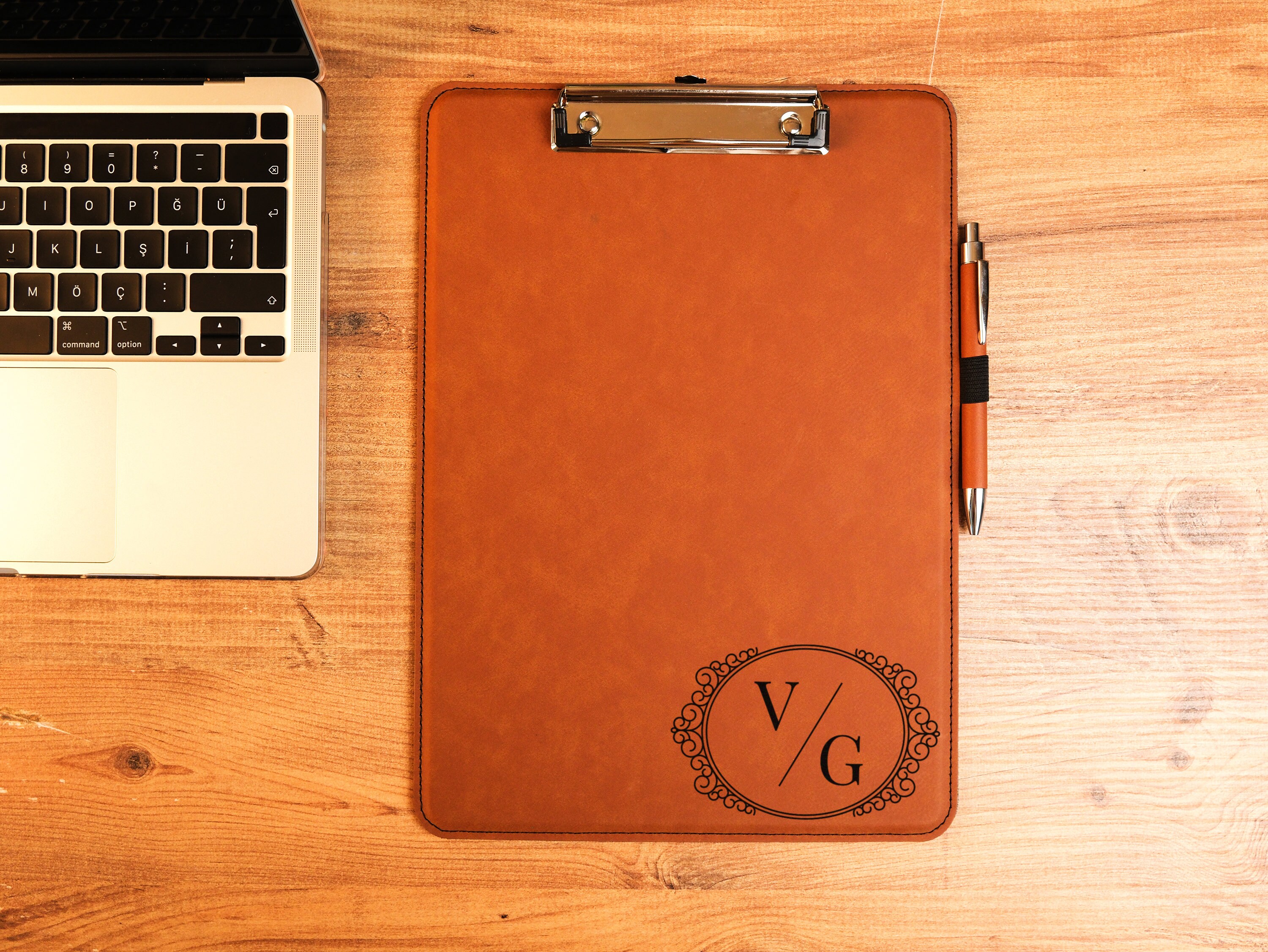 Company Logo Clipboard, Leather Clipboard, Office Clipboard, Business ...