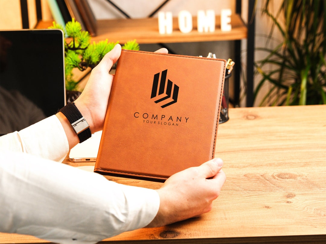 Custom Company Logo Portfolio, Corporate Gift, Retirement Gift, Custom ...