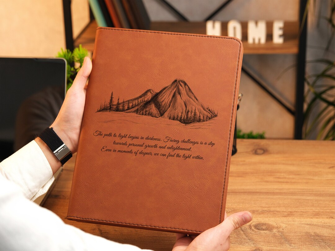 Bible Verse Gift, Custom Quote Engraved Portfolio, Refillable Portfolio ...