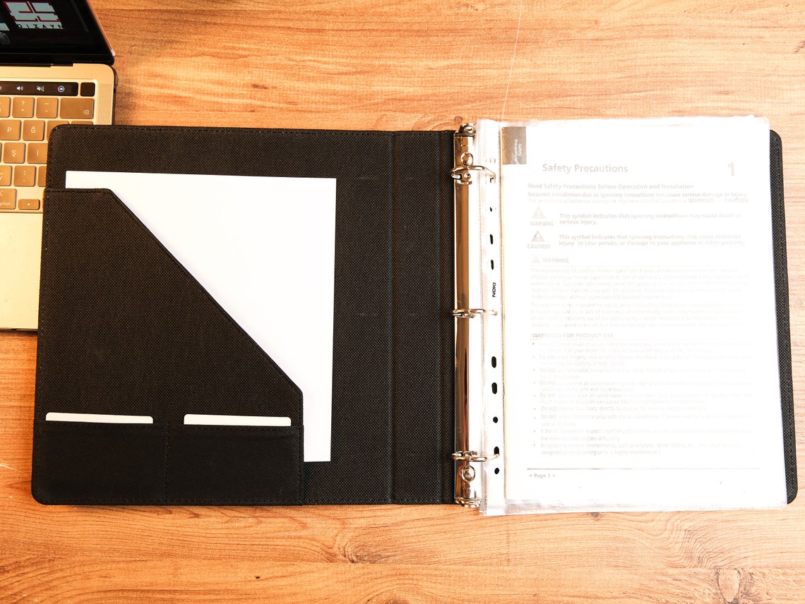 Custom Welcome Design Binder, Leather Binder, Welcome Design Binder, 3 ...