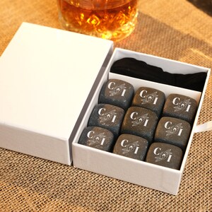 Company Logo Whiskey Stone, Custom Whiskey Stone Set, Whiskey Cooling ...