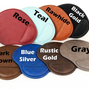 Custom Company Logo Mousepad, Leather Mousepad, Mousepad With Wrist ...