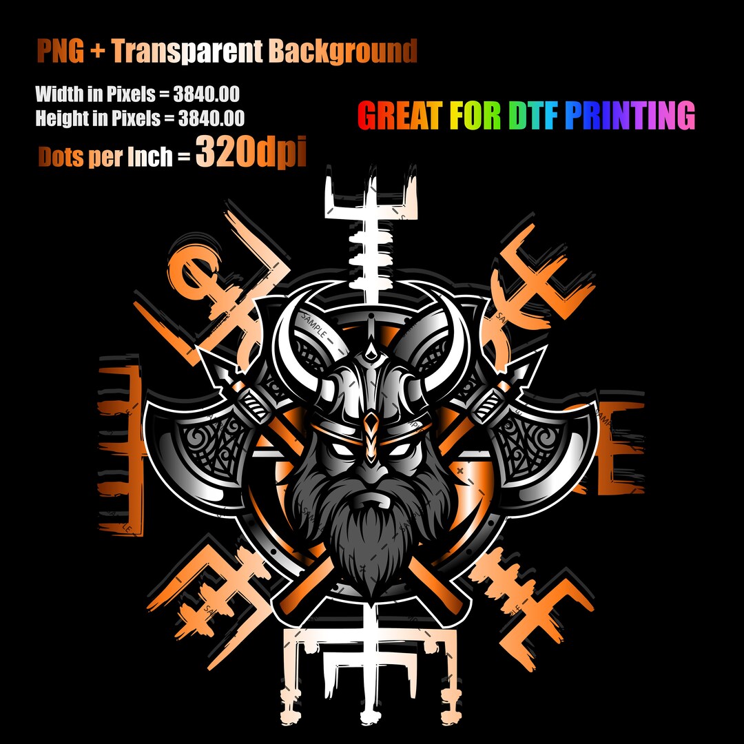 Viking With Crossed Axes and Norse Compass. PNG Transparent Background ...