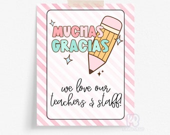 Our Teachers Rock Teacher Appreciation Printable Sign - Instant ...