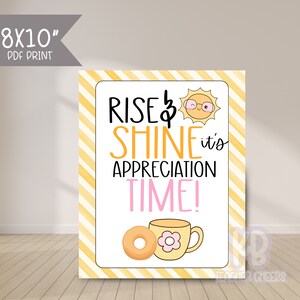 Bright Rise and Shine Teacher Appreciation Brunch Inspired Printable ...