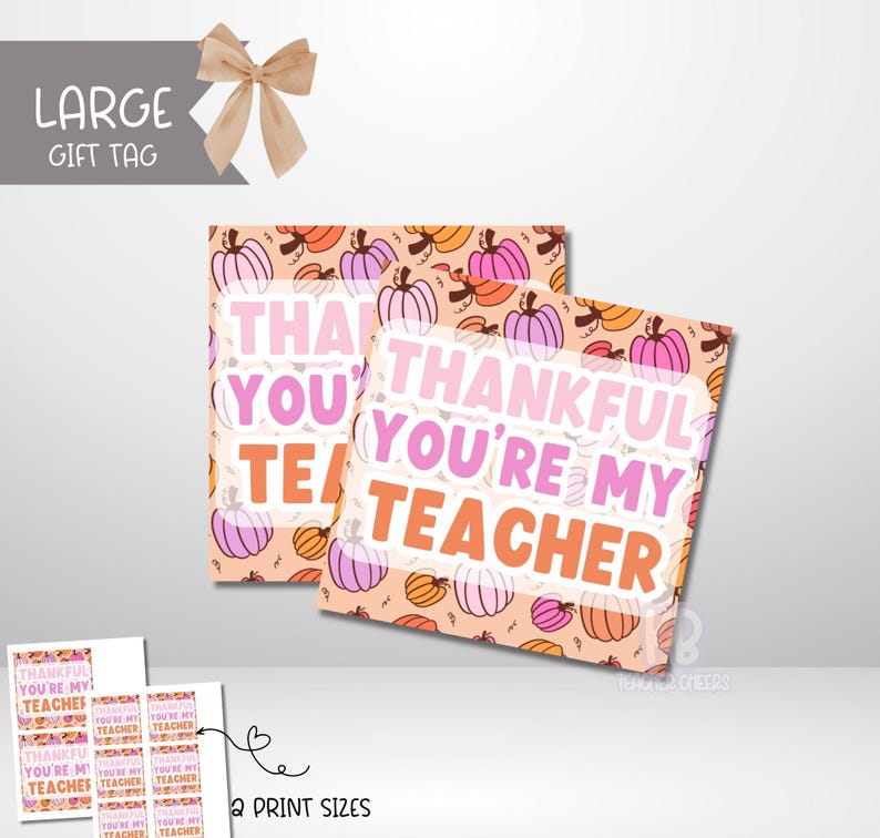 Thanksgiving Teacher Gift Tag | A Fall Treat for Someone so SWEET ...