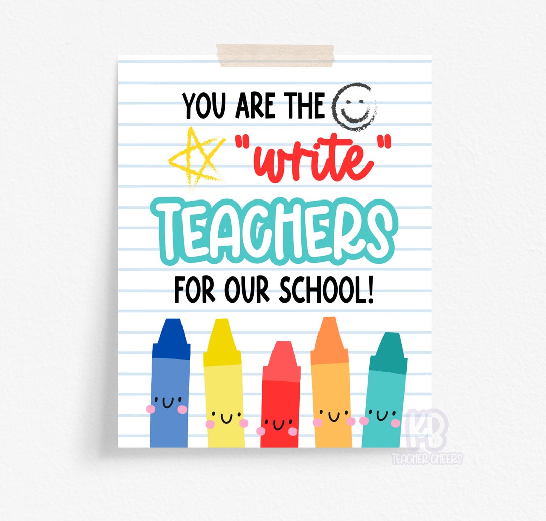 Fun Teacher Appreciation Printable Sign - Instant Download - Gift for ...