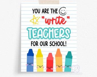 Our Teachers Rock Teacher Appreciation Printable Sign Instant Download ...
