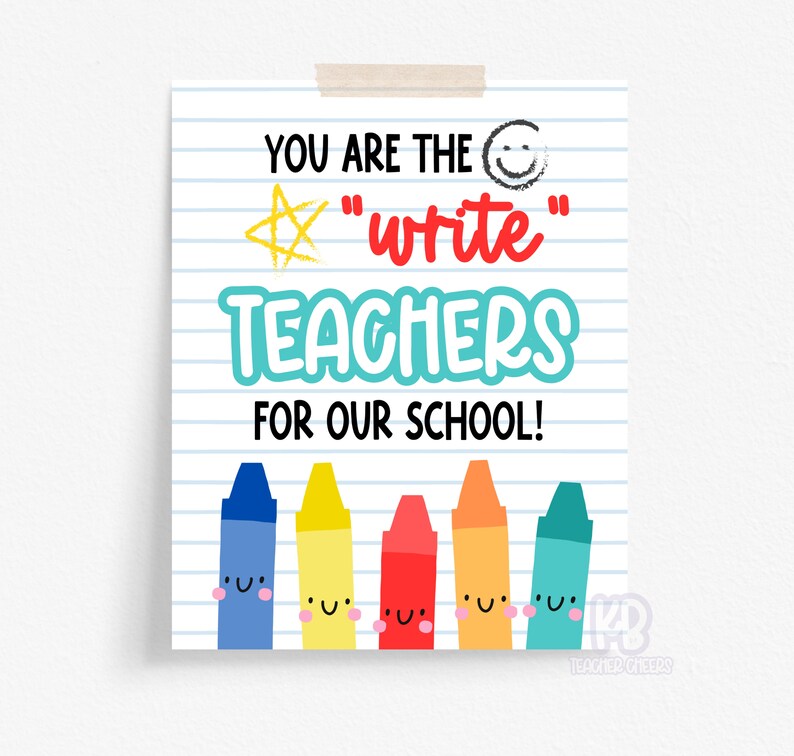 Fun Teacher Appreciation Printable Sign - Instant Download - Gift for ...