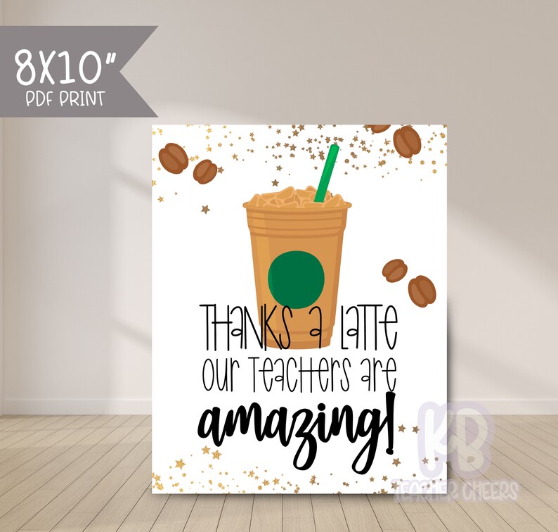 Brunch Teacher Appreciation Printable Bundle - Donut Sign - Gift for ...