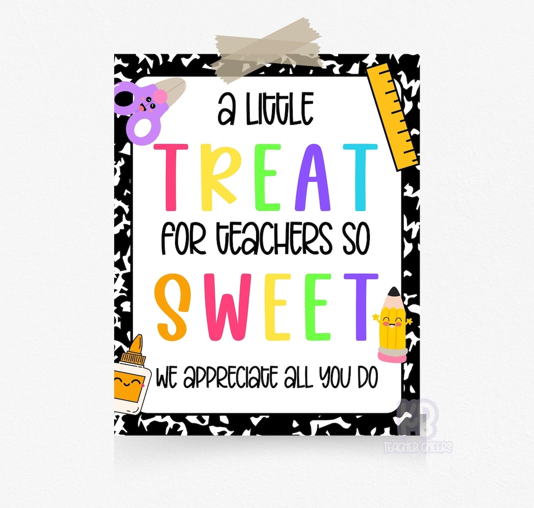 A Little Treat for Teachers so Sweet | Sunshine Snack Cart | Thank You ...