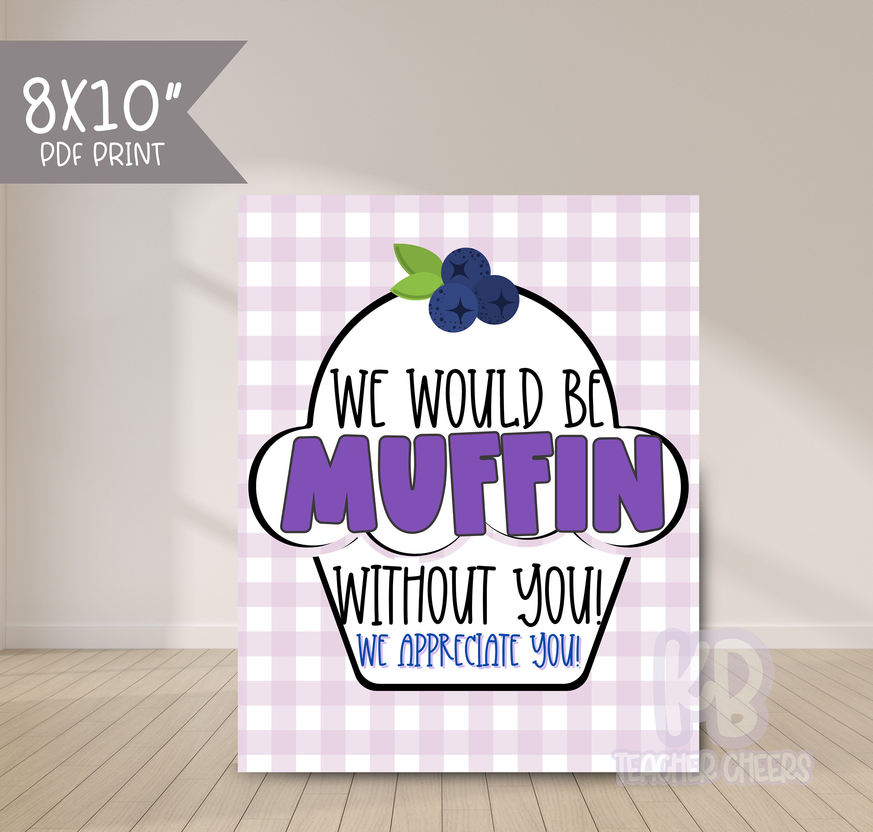 Brunch Teacher Appreciation Printable Bundle - Donut Sign - Gift for ...