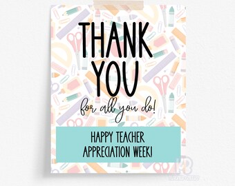 Sensational Teacher, Staff, Educator Appreciation Printable Sign ...