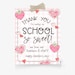 Cute Valentine Sweet Teacher Appreciation Sign - Easy Teacher, Staff ...