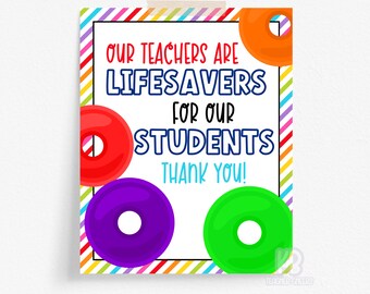 Teacher Appreciation Week Printable Sign Instant Download Gift for ...