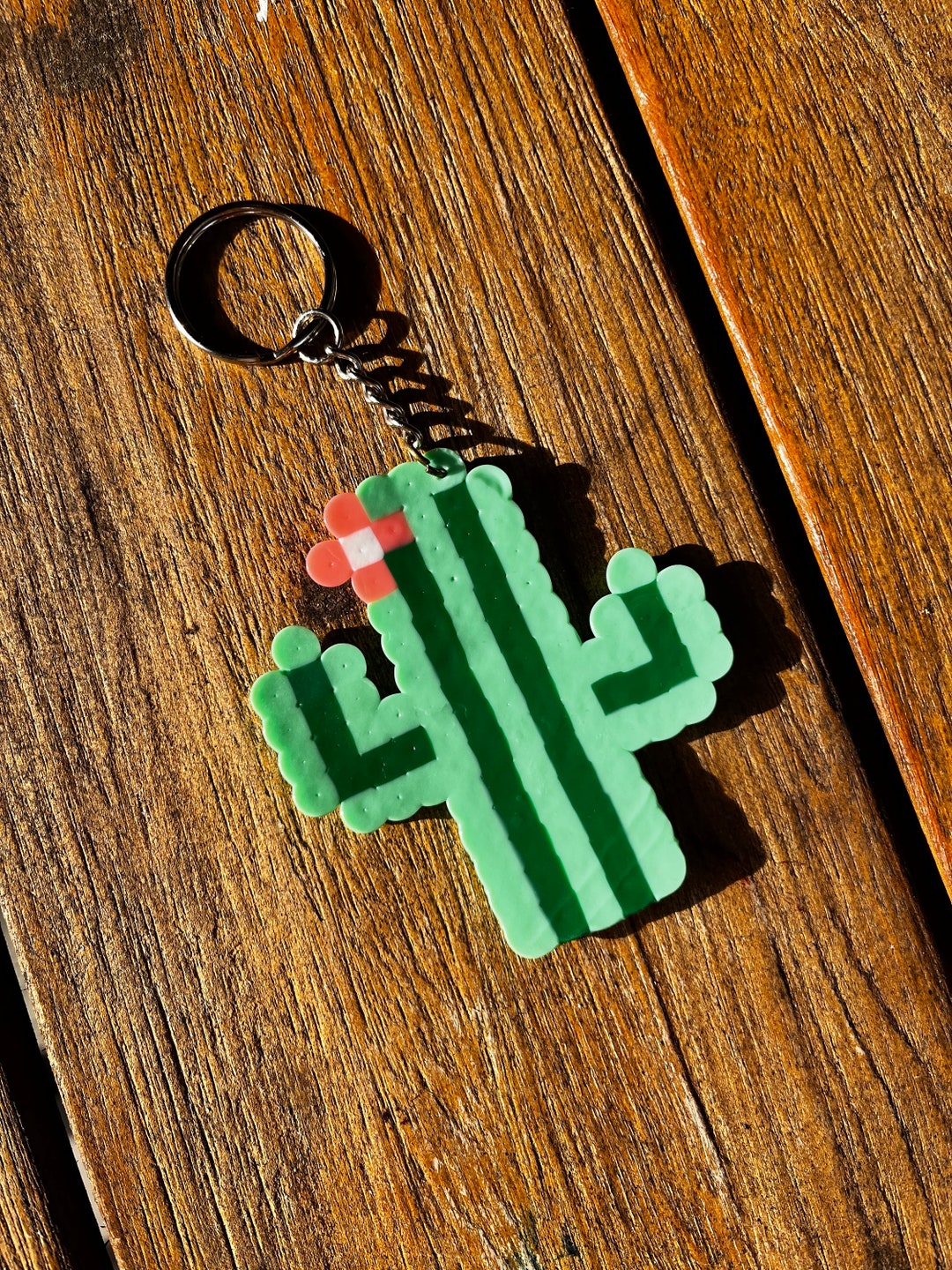 Cactus Perler Bead Keychain - Etsy