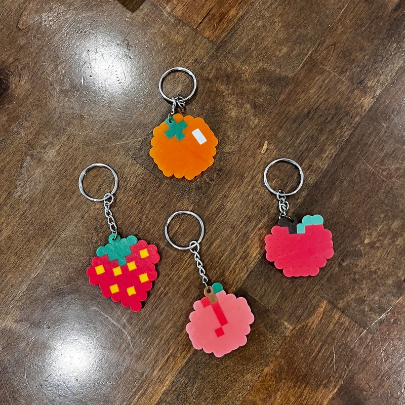 Perler Bead Keychain - Etsy