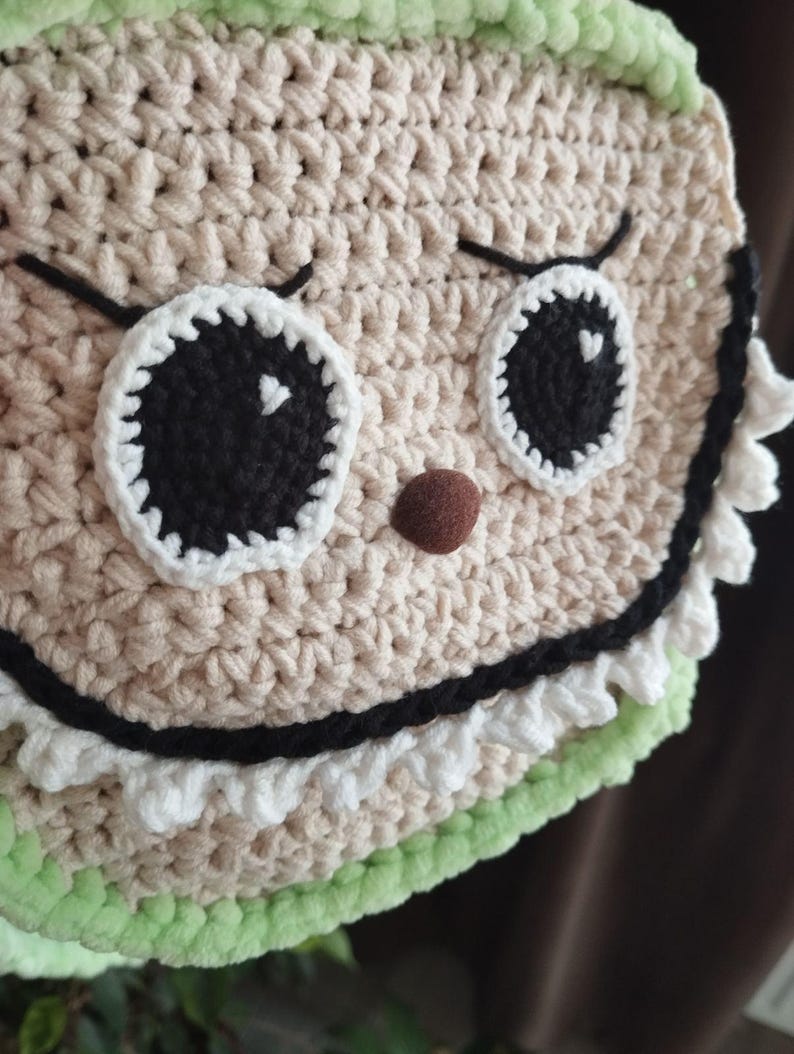 Crochet Pattern for Bag, Fluffy Monster Bag, Pattern Pdf, Crochet ...