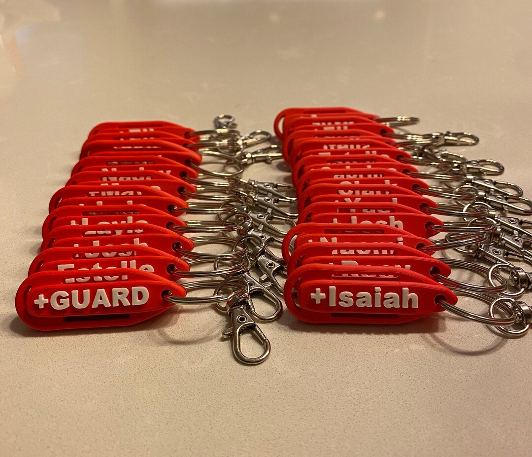 Bulk Order - Personalized Lifeguard Buoy Keychain | Backpack Tag, Sport ...