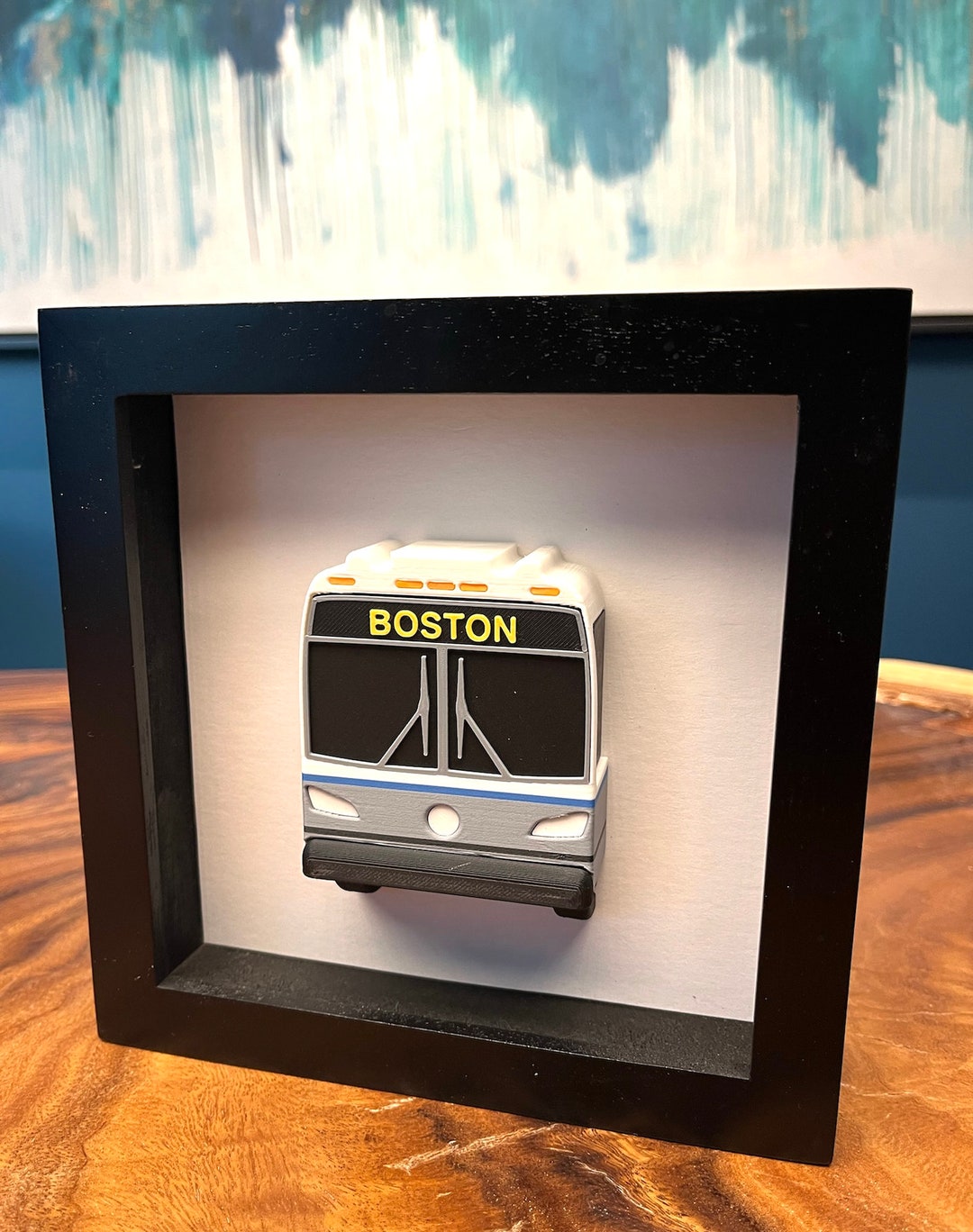 Boston Transit Wall Art - Silver Line Inspired Train Art / Boston Wall ...