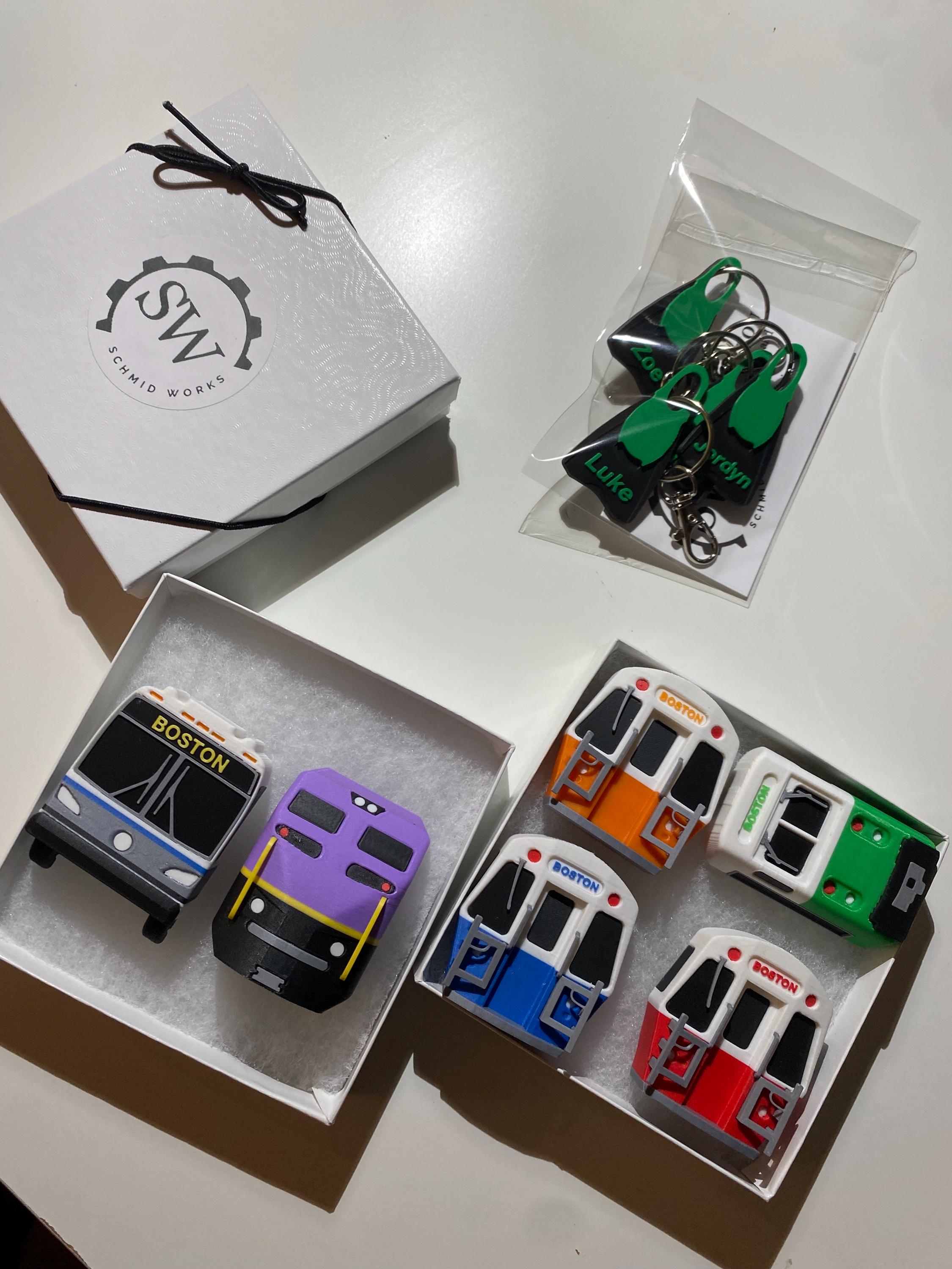 Boston Inspired Transit Magnets: 1-7 Piece Set Inspired Train Magnet ...