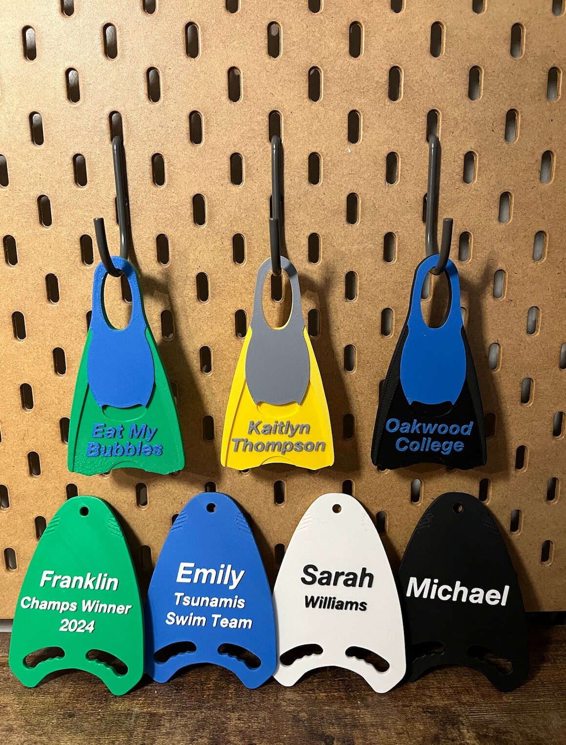 Personalized Swim Fins Bag Tag Backpack Tags, Sport Keyrings, Swimmer ...