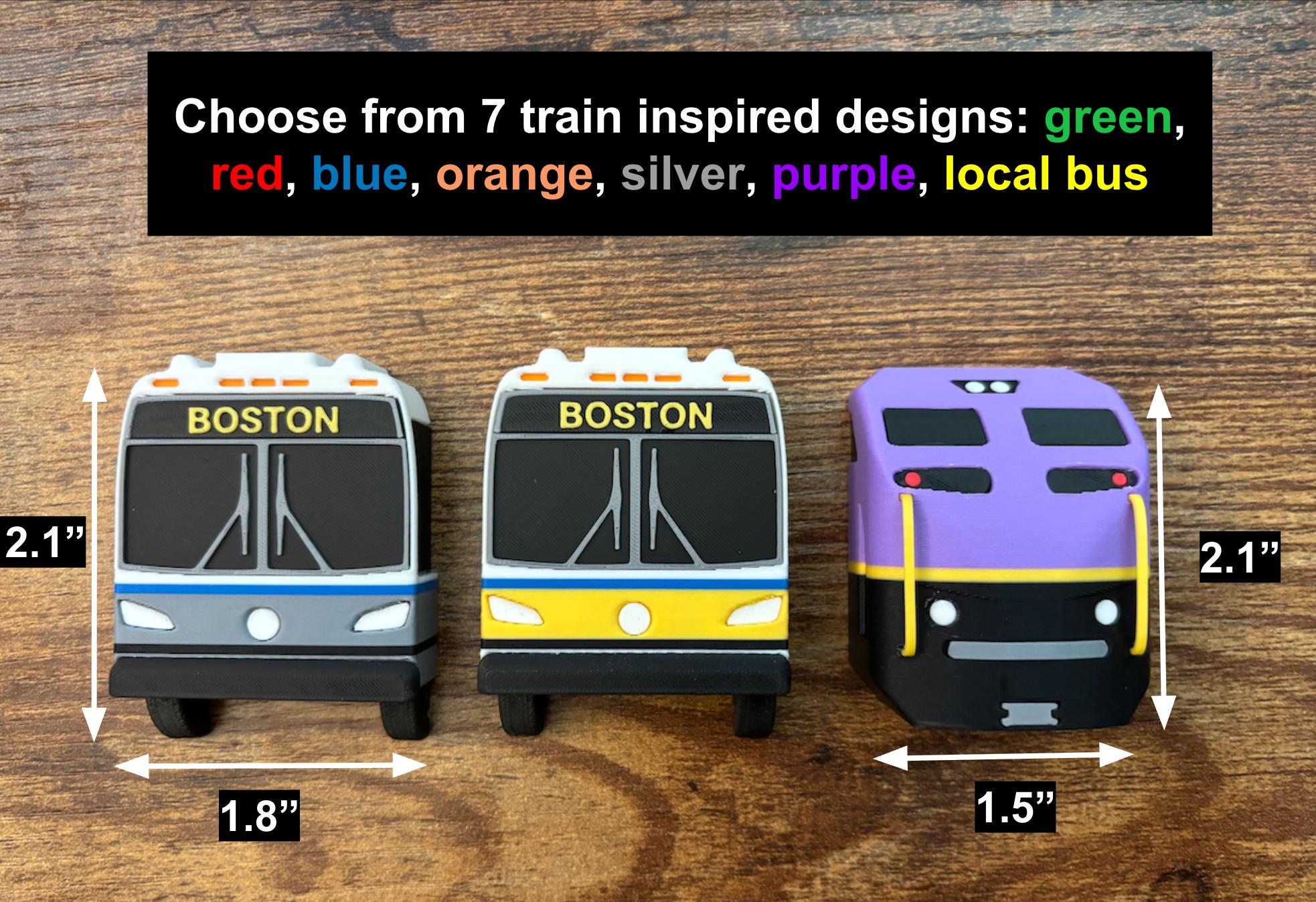 Boston Inspired Transit Magnets: 1-7 Piece Set Inspired Train Magnet ...