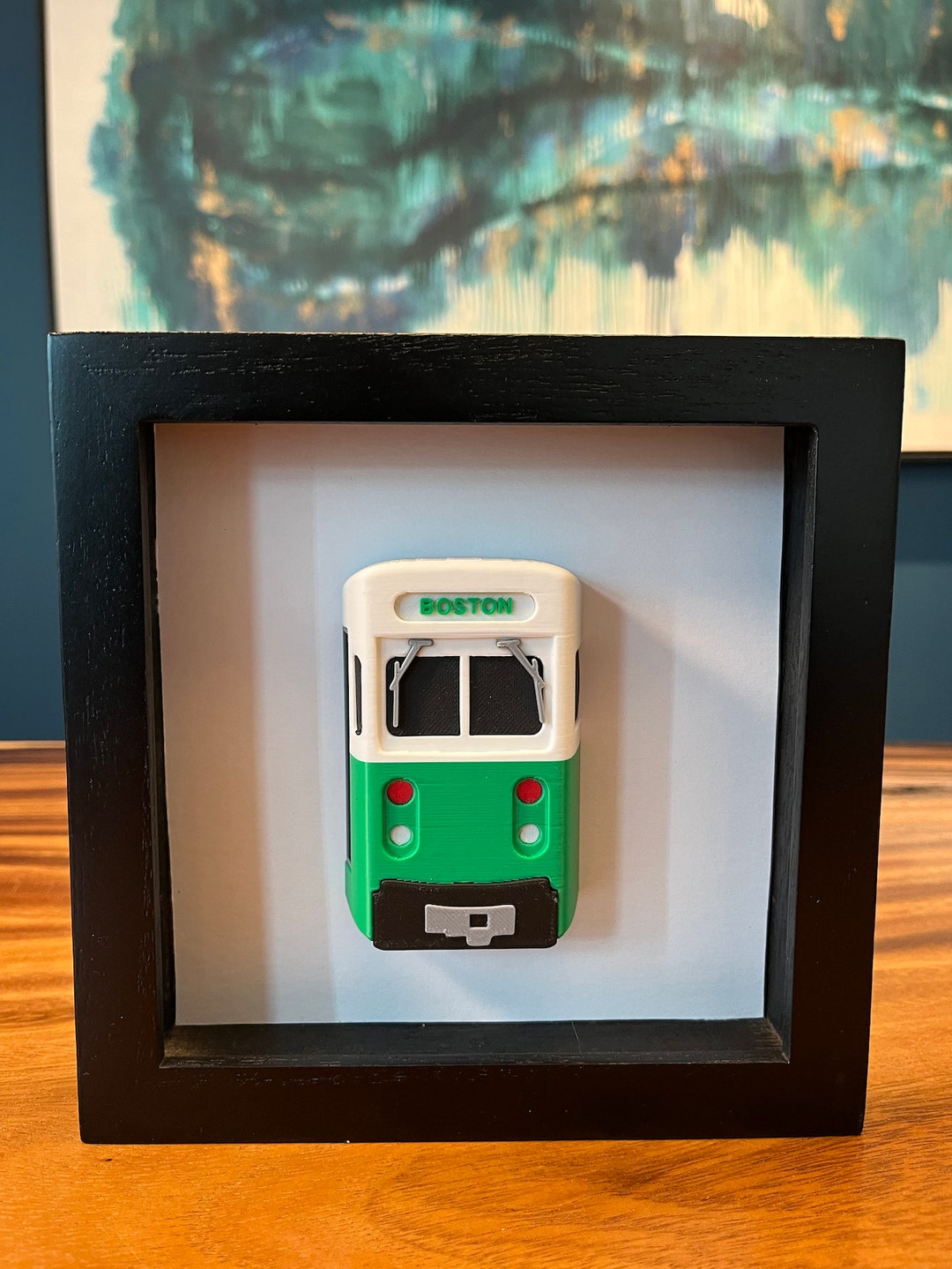 Boston Transit Wall Art - Green Line Inspired Train Art / Boston Wall ...