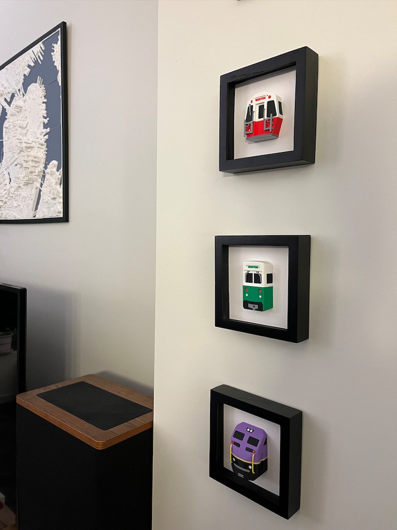 Boston Transit Wall Art Commuter Rail Inspired Train Art / Boston Wall ...