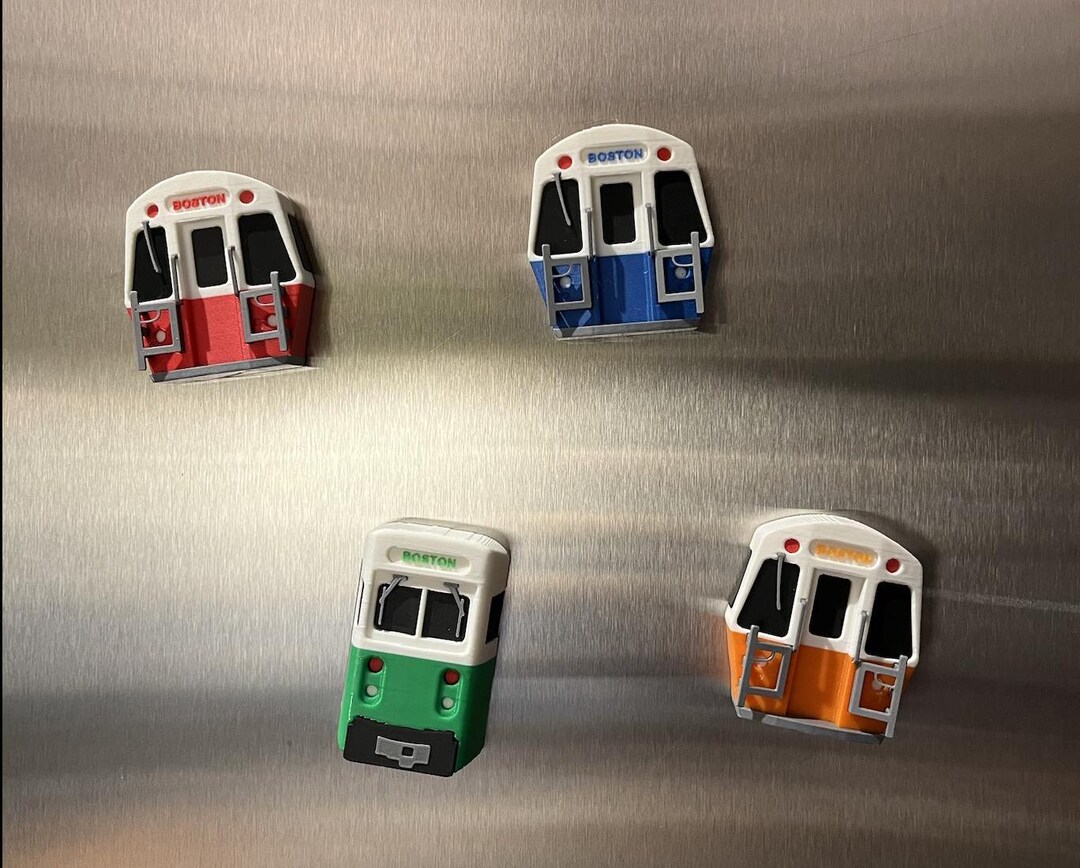 Boston Inspired Transit Magnets: 1-7 Piece Set Inspired Train Magnet ...