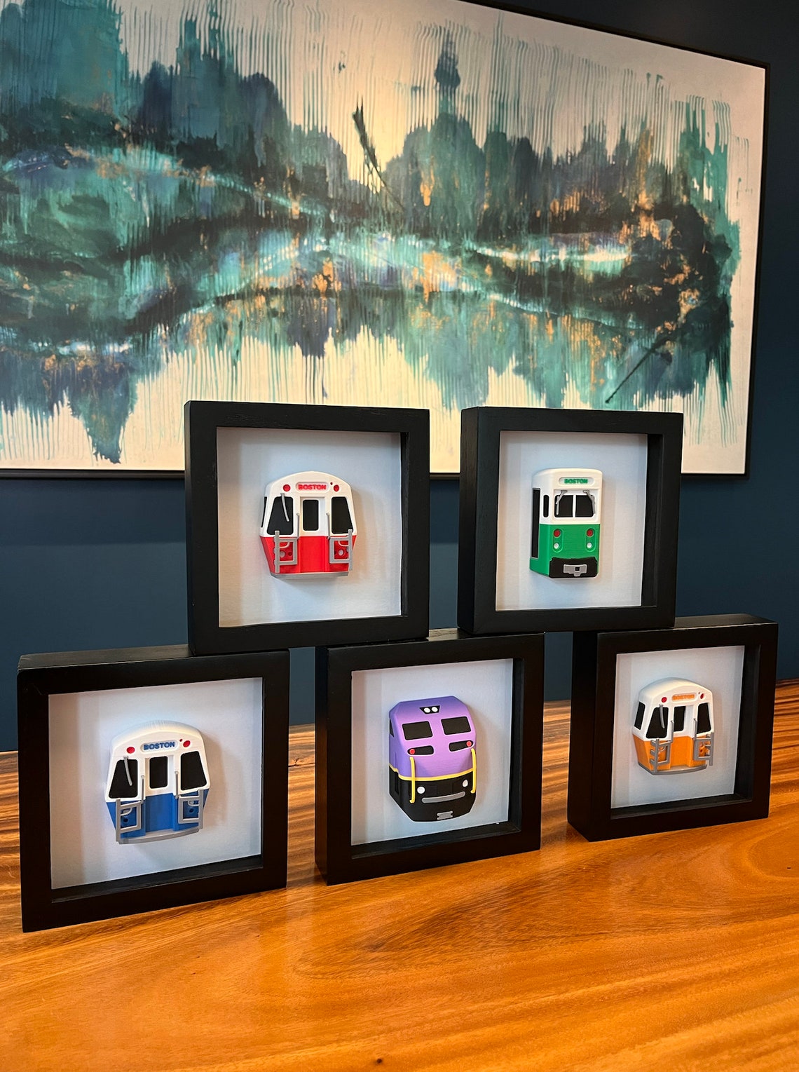 Boston Transit Wall Art - Commuter Rail Inspired Train Art / Boston ...