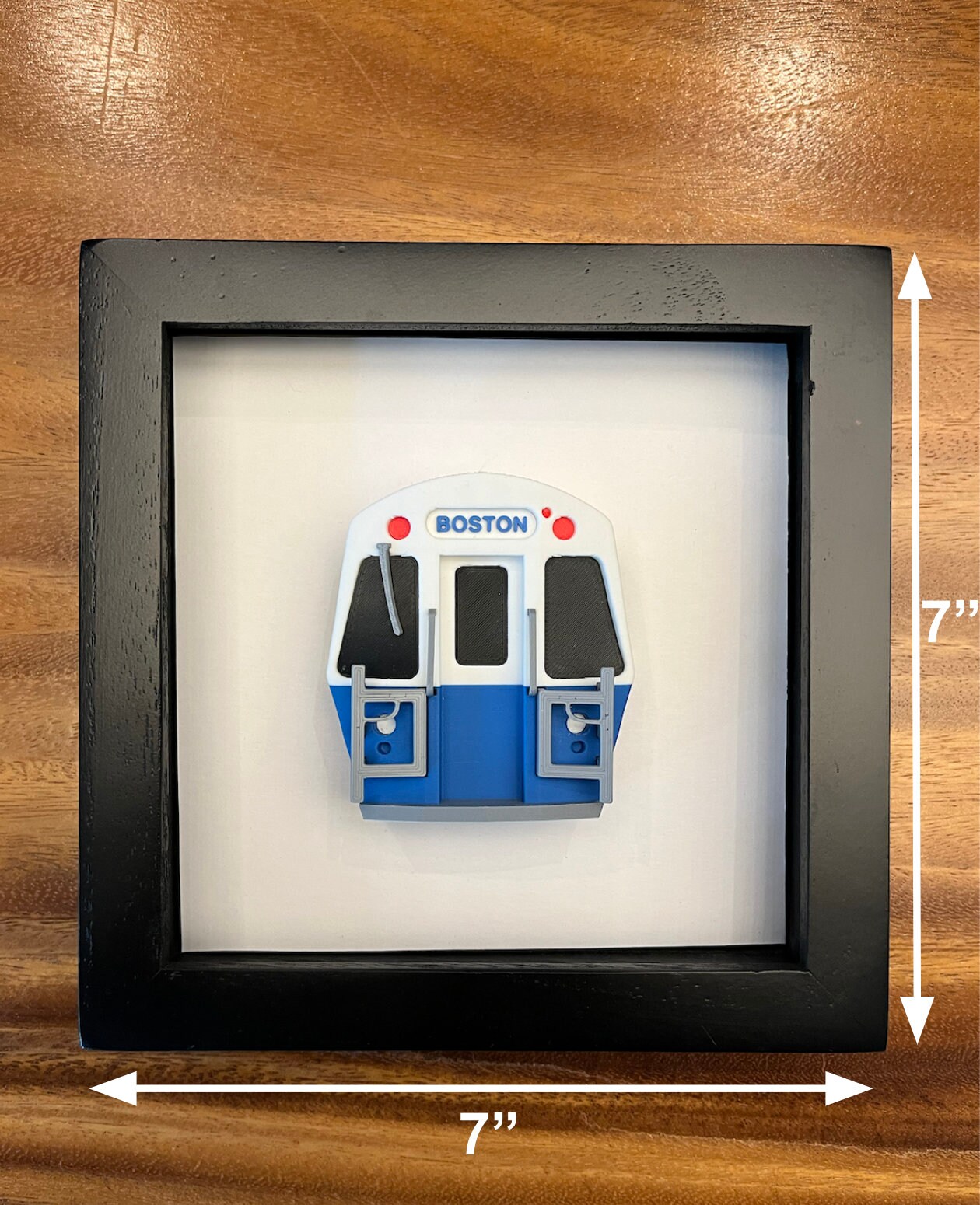 Boston Transit Wall Art - Blue Line Inspired Train Art / Boston Wall ...