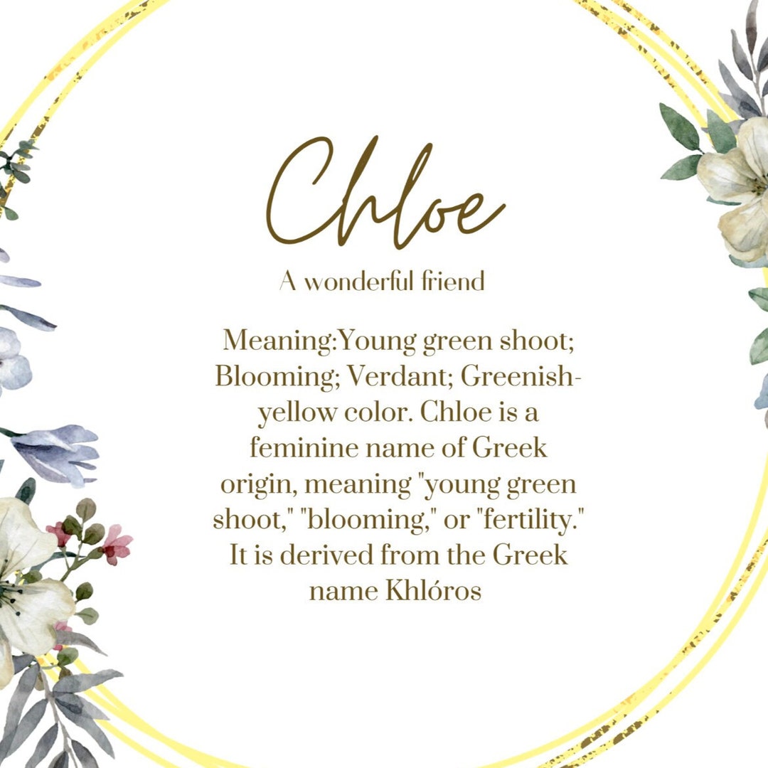 Chloe Printable Name Sign - Etsy