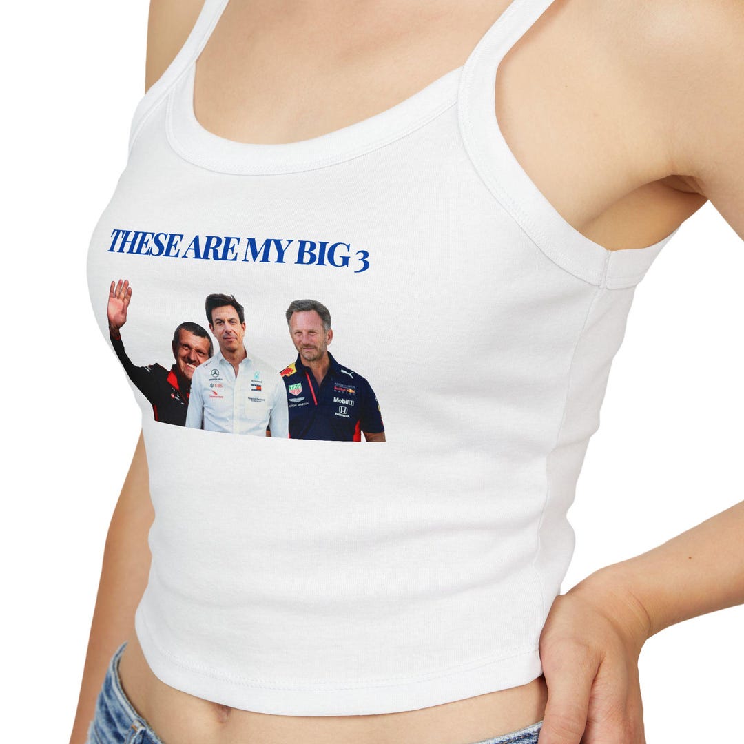 These Are by Big 3 Formula 1 Edition Women's Spaghetti Strap Tank Top, Formula 1 Tank Top, F1 ...