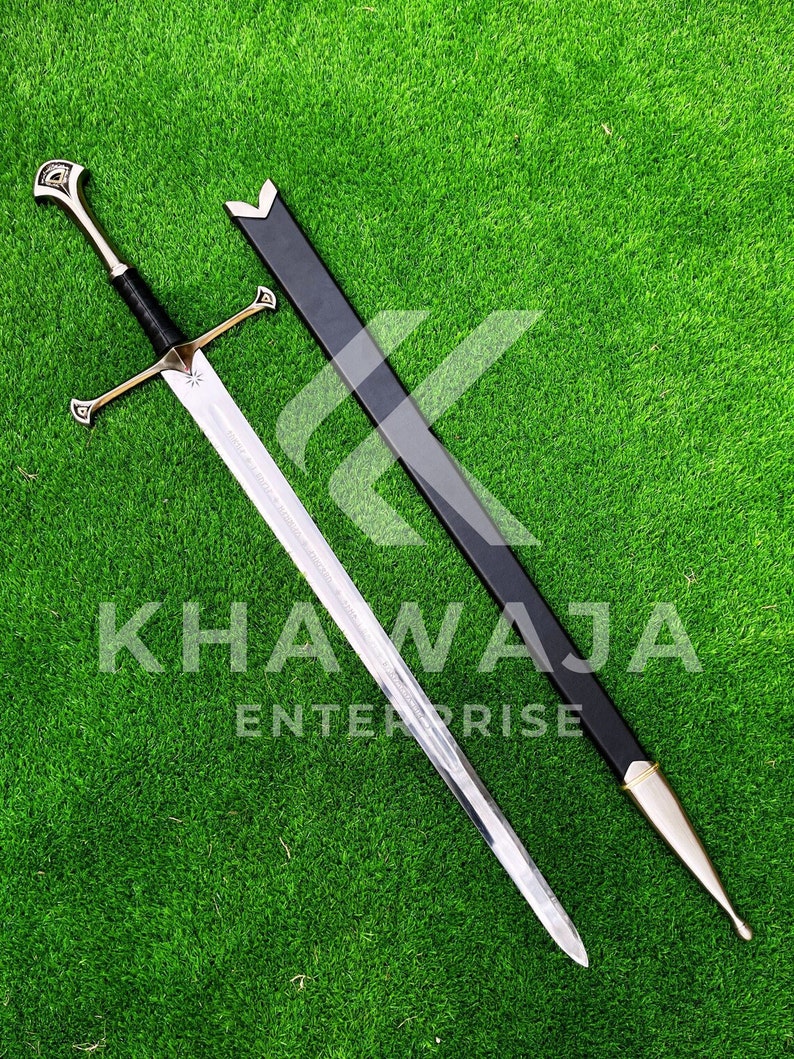 ANDURIL Sword of Strider, Custom Engraved Sword, LOTR Sword, Lord of ...