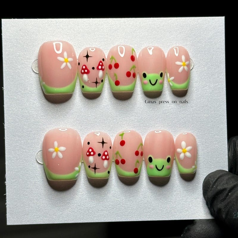 Frog Nails - Etsy
