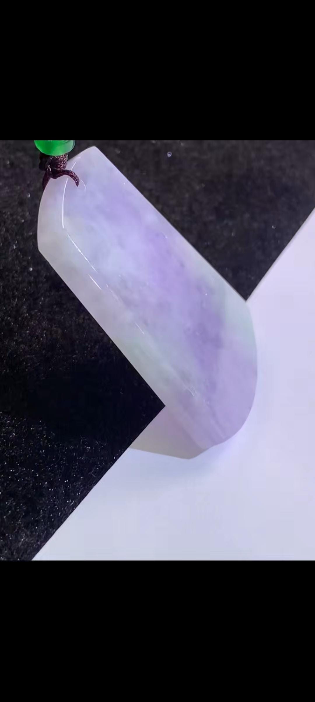 100% Myanmar Purple Natural Jadeite Jade Perfect Moist Delicate Violet ...