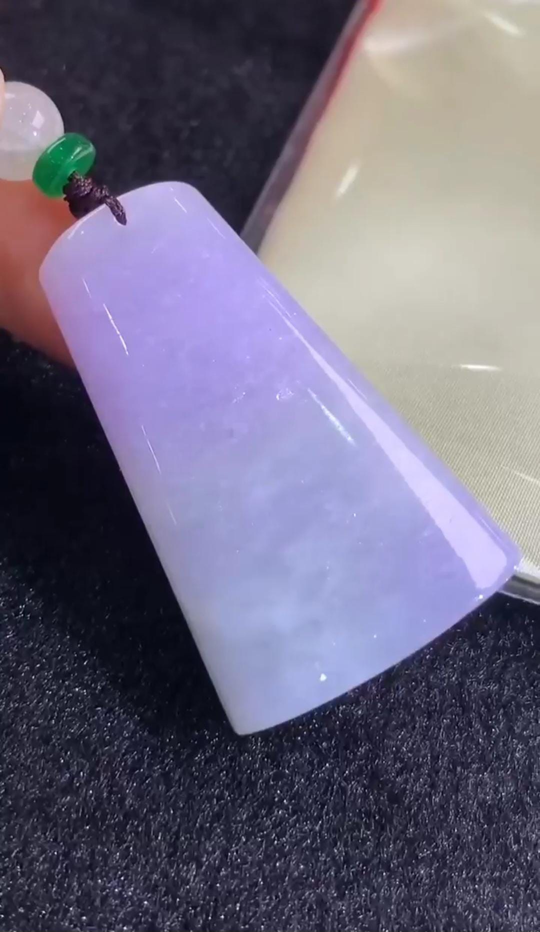 100% Authentic Burmese Jadeite Jade Beautiful Icey Violet Purple Lucky ...